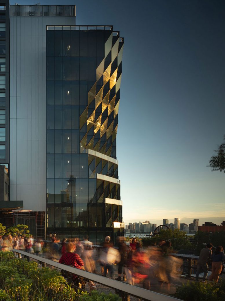 Construction Wraps on Solar Carve, Studio Gang’s Prismatic Office ...