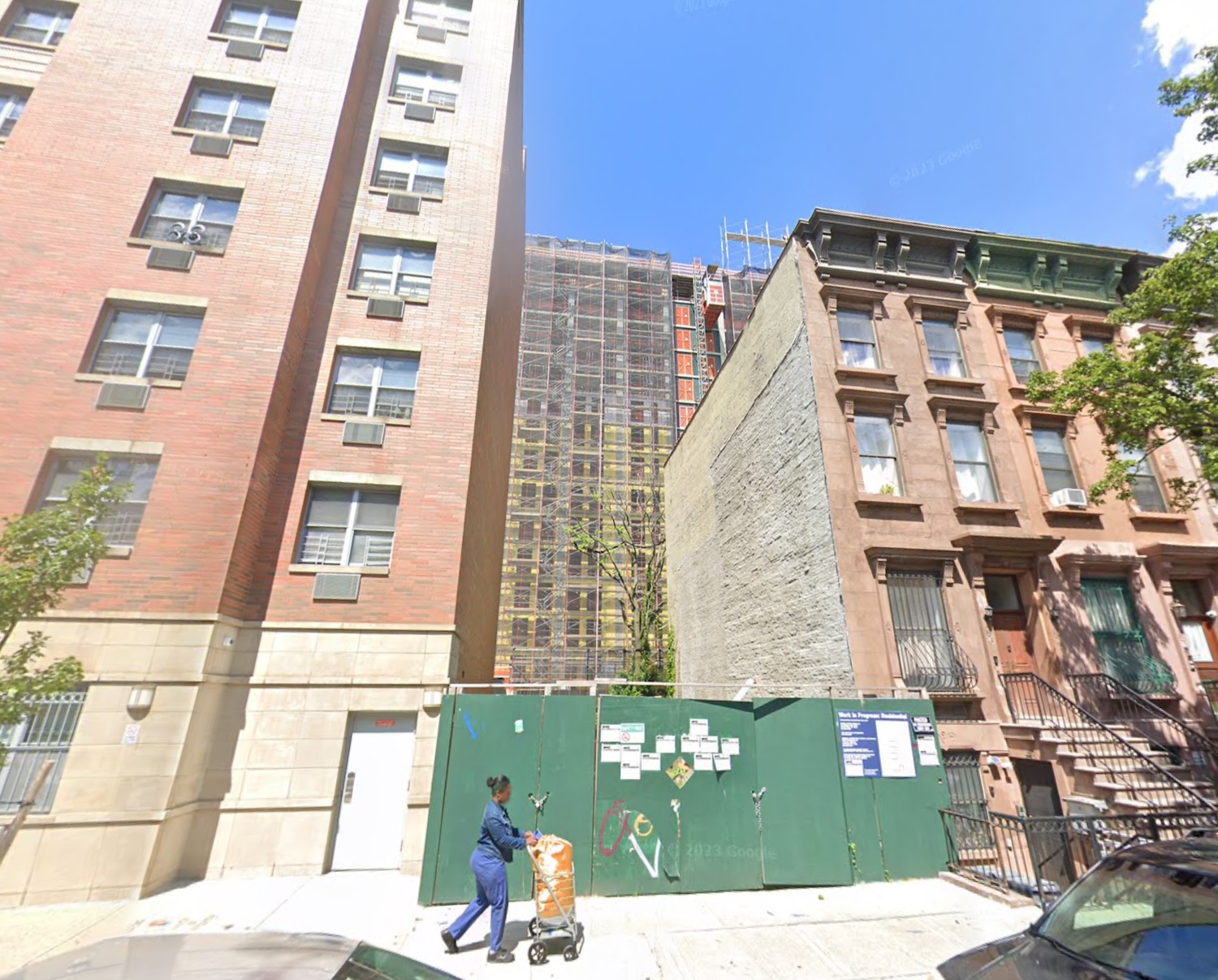 New Project Underway At 217 West 123rd Street In Harlem, Manhattan