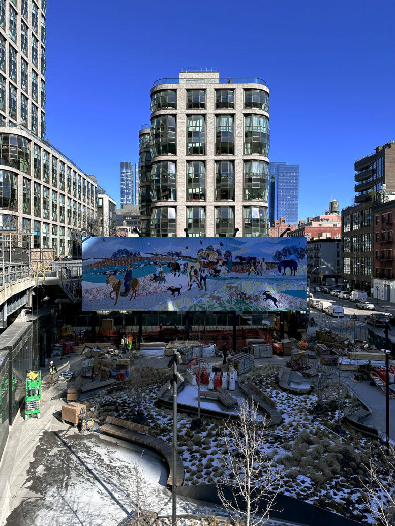 One High Line's Public Plaza Nears Completion in Chelsea, Manhattan ...