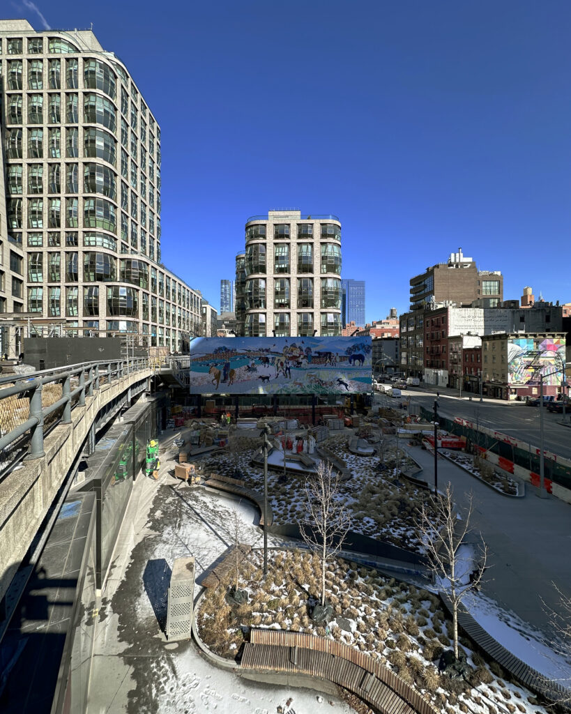 One High Line's Public Plaza Nears Completion in Chelsea, Manhattan ...