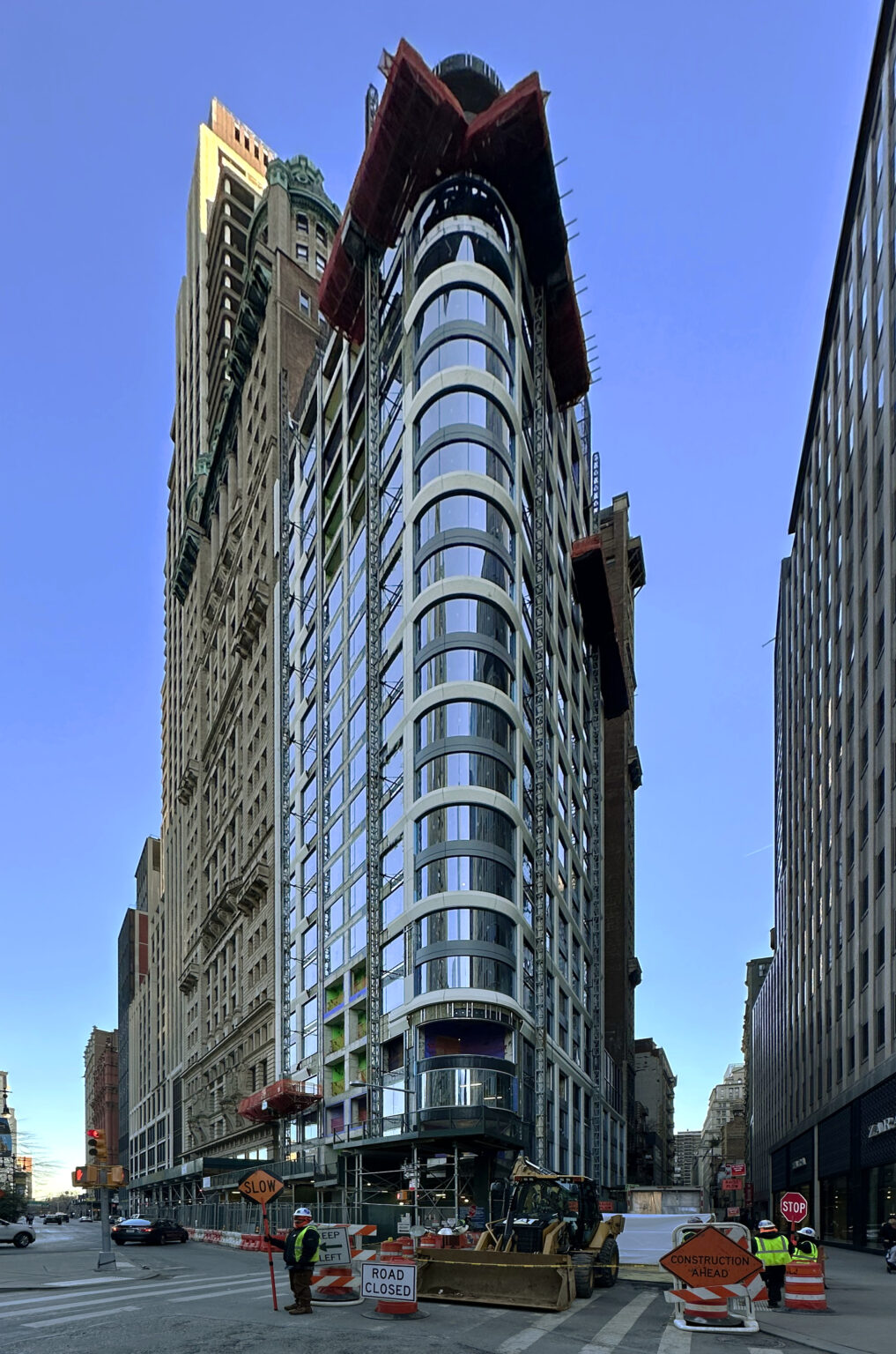 Façade Installation Progresses on 1 Park Row in the Financial District ...