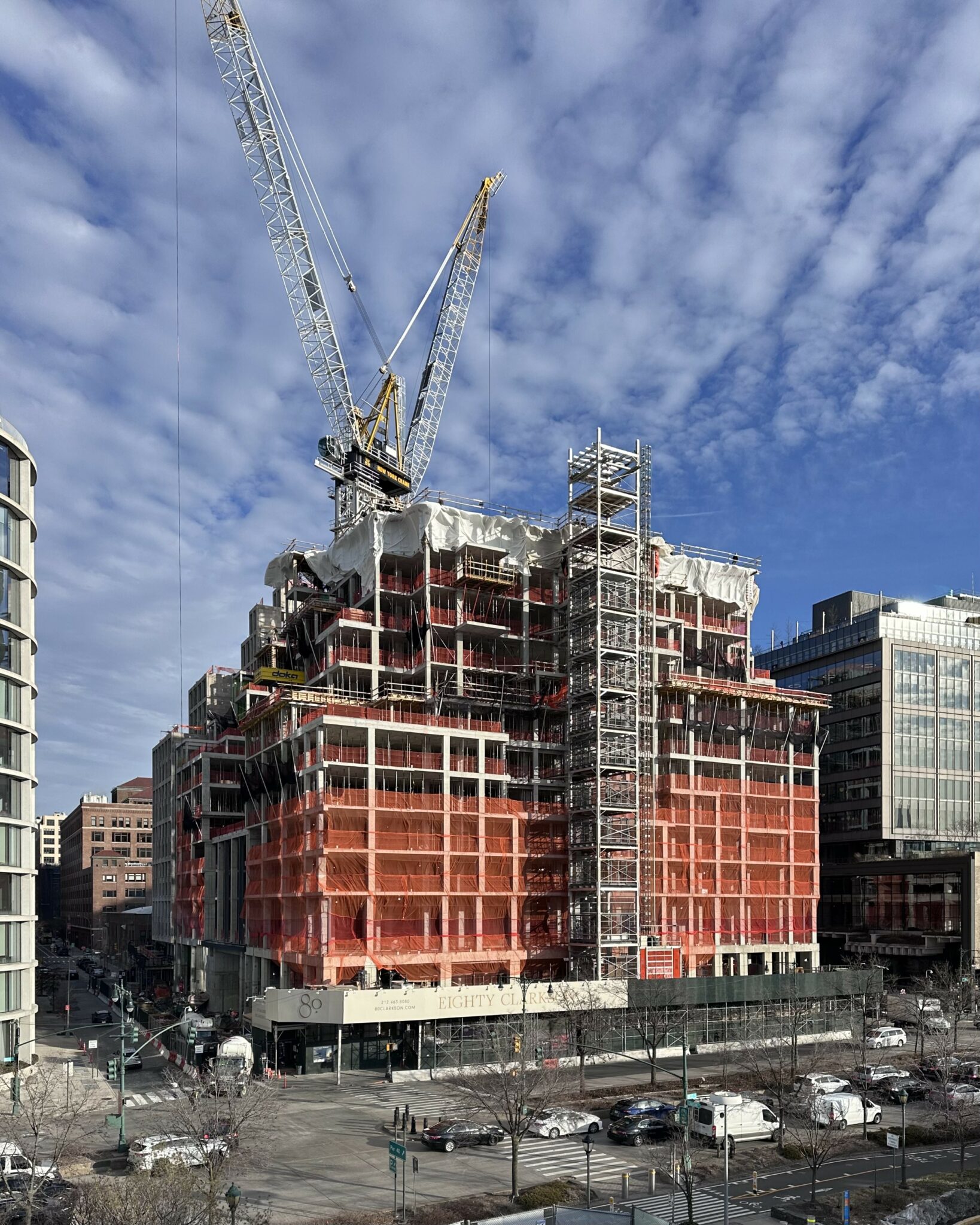 Two-Tower Development Rises Higher at 80 Clarkson Street in West ...