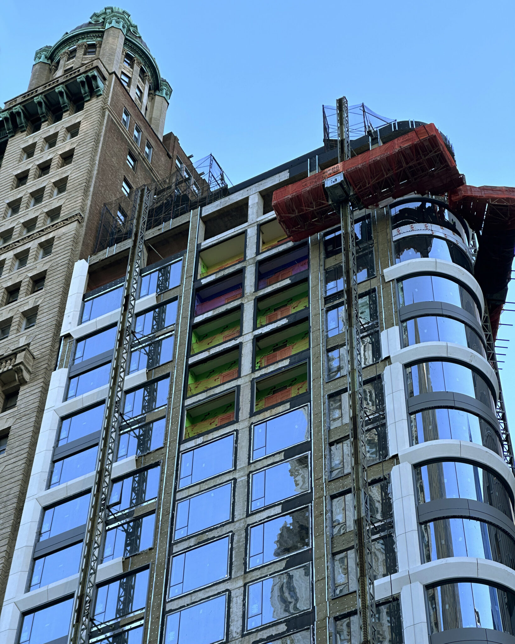 Façade Installation Progresses on 1 Park Row in the Financial District ...