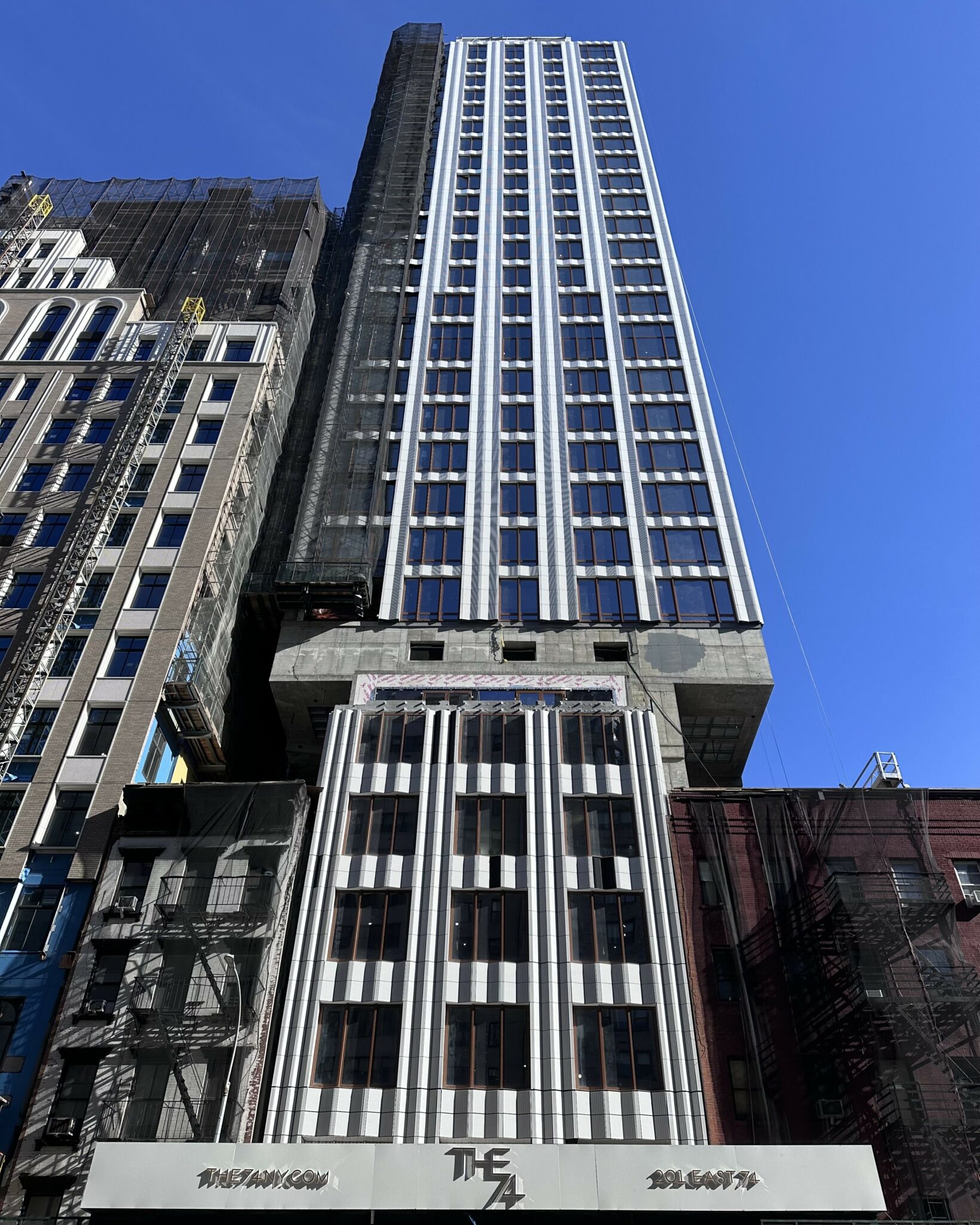 THE 74's Cladding Continues Installation at 201 East 74th Street on ...