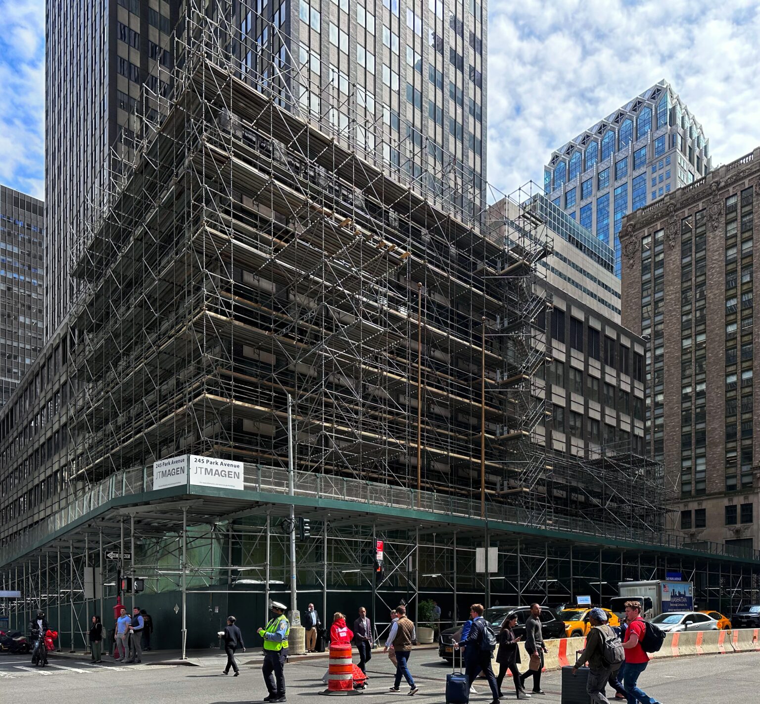 245 Park Avenue Prepares For Renovations, Partial Re-Cladding in ...