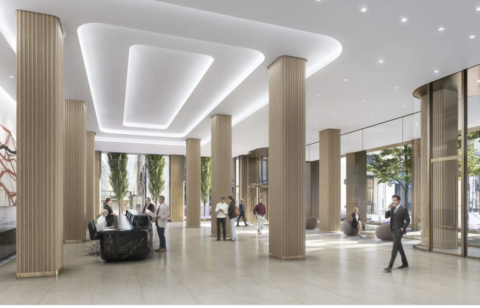 245 Park Avenue Prepares For Renovations, Partial Re-Cladding in ...