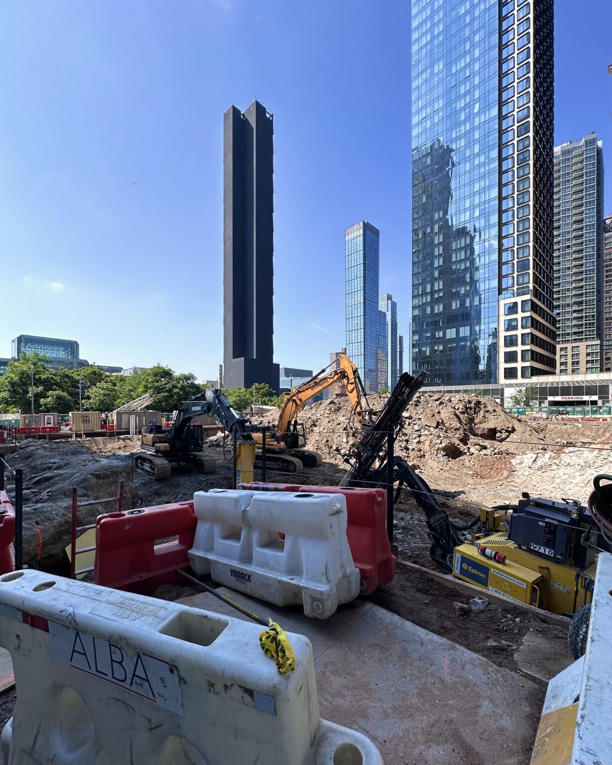 Excavation Underway for 47-Story Office Skyscraper at 70 Hudson Yards ...