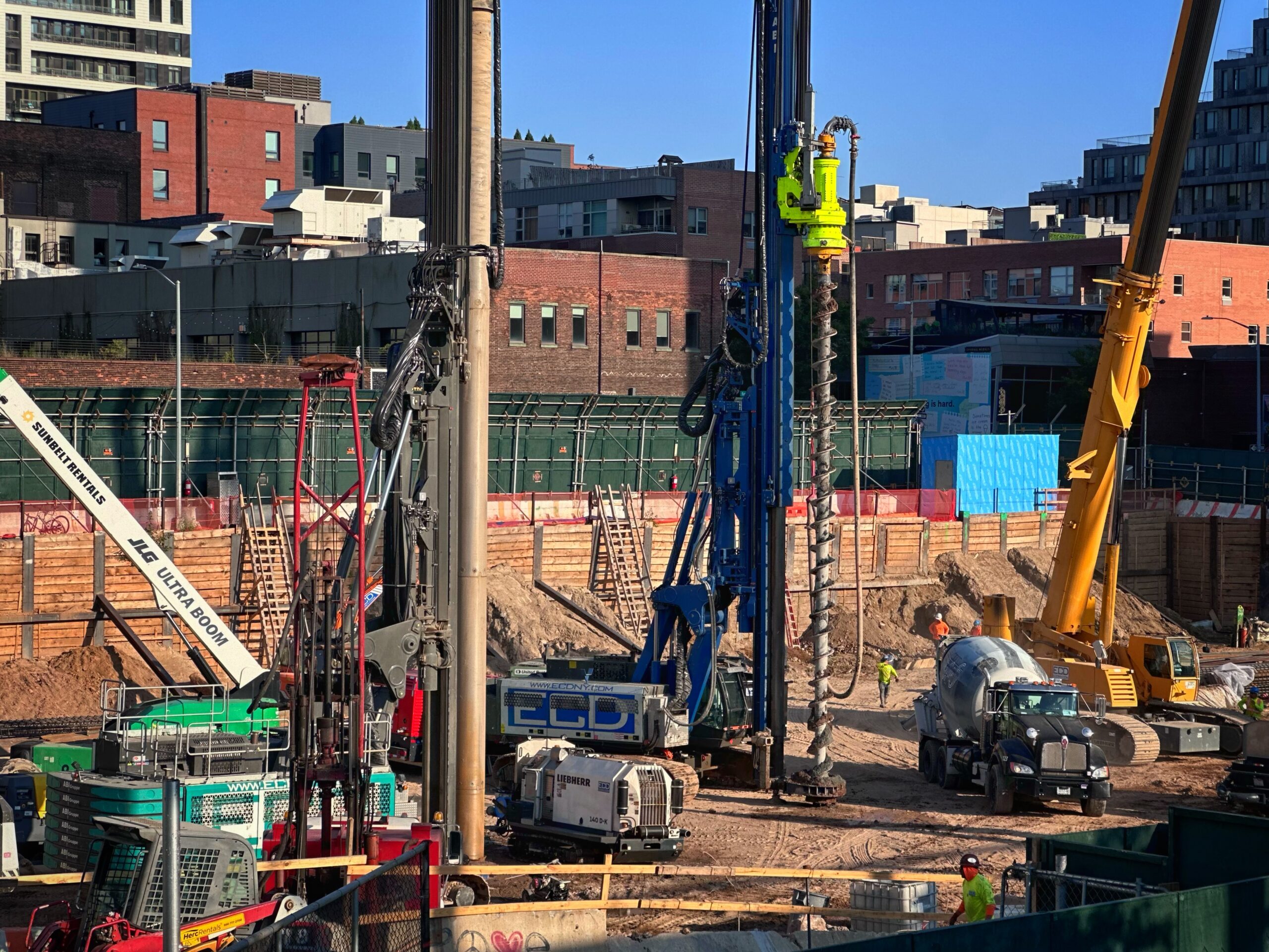 Foundations Underway for Twin Skyscraper Development at 280 Kent Avenue ...