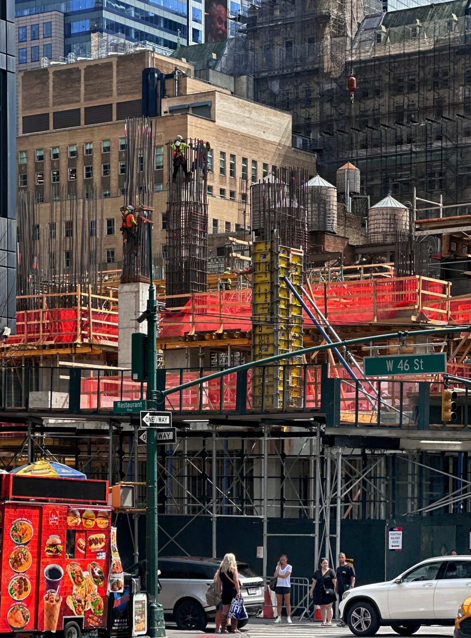 The Torch Begins Its Ascent at 740 Eighth Avenue in Times Square, Manhattan - New York YIMBY