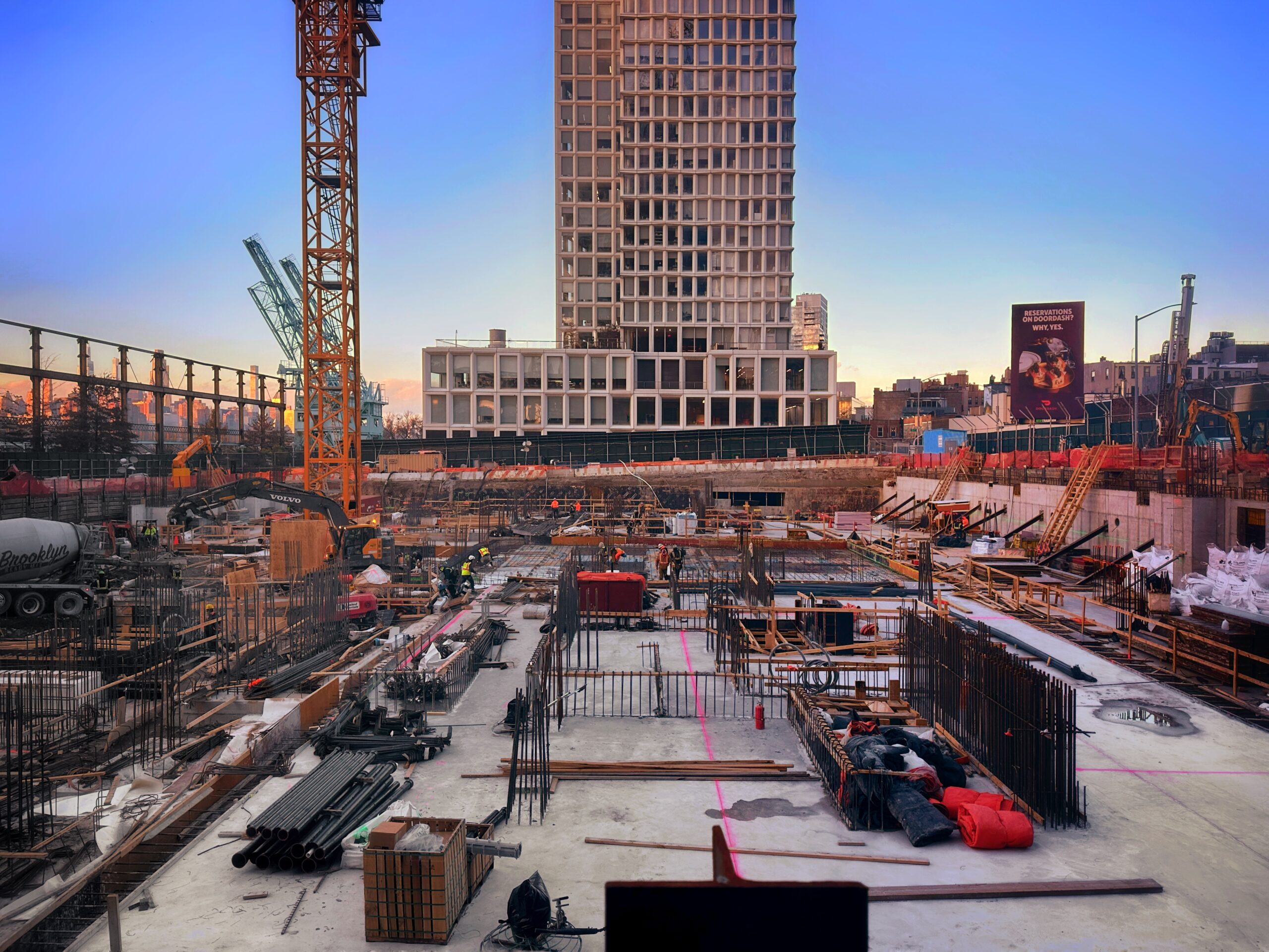 Foundations Progressing for Twin Skyscraper Development at 280 Kent ...