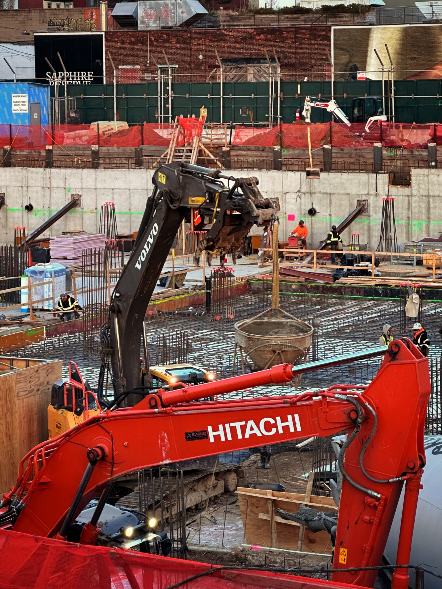 Foundations Progressing for Twin Skyscraper Development at 280 Kent ...