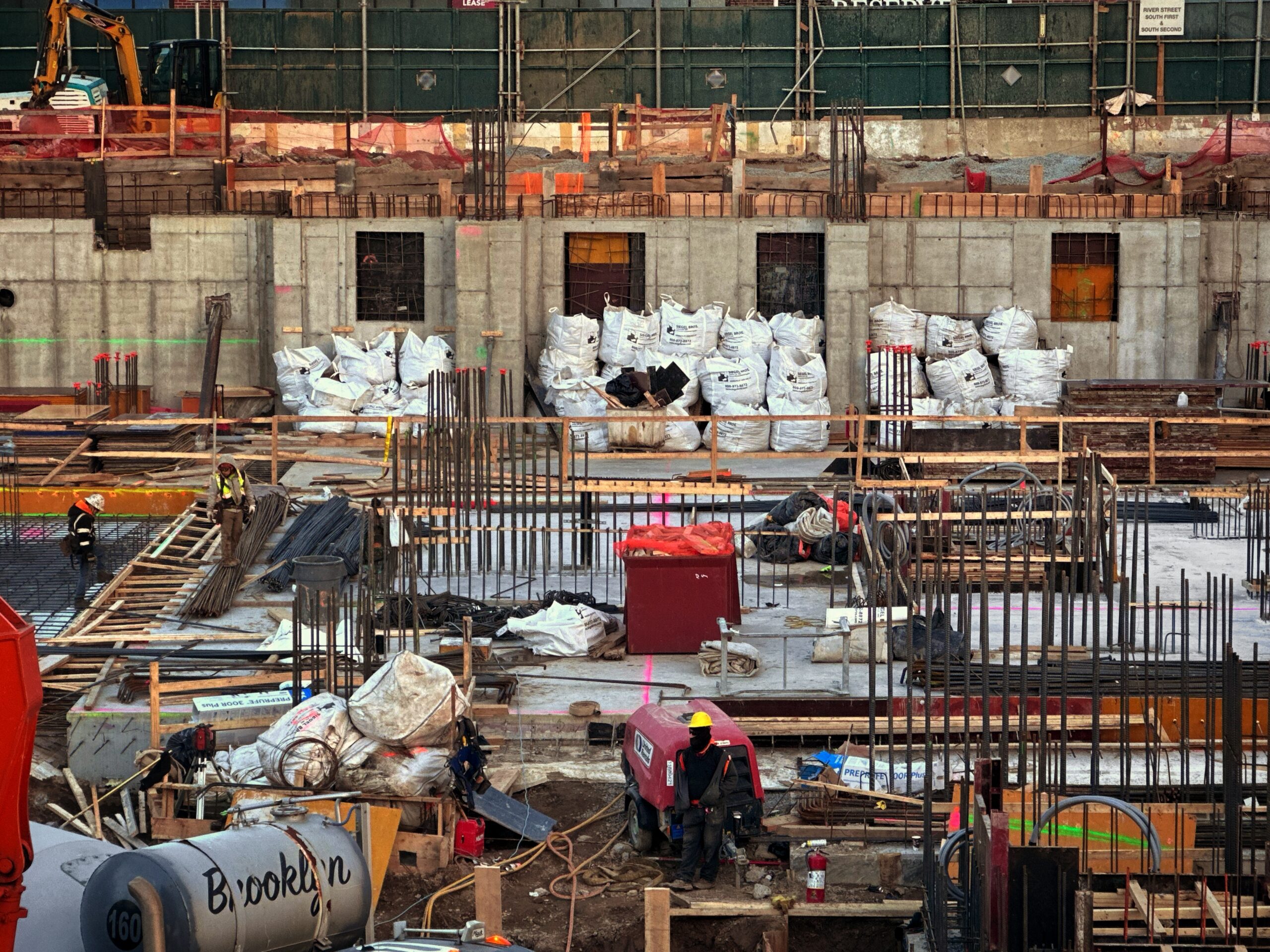 Foundations Progressing for Twin Skyscraper Development at 280 Kent ...